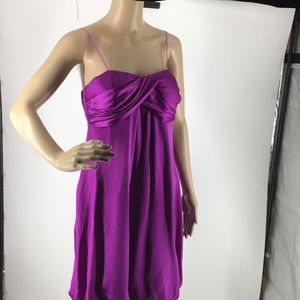 Cache | Dresses | Cache Satin Strapless Cocktail Dress Wp9 | Poshmark